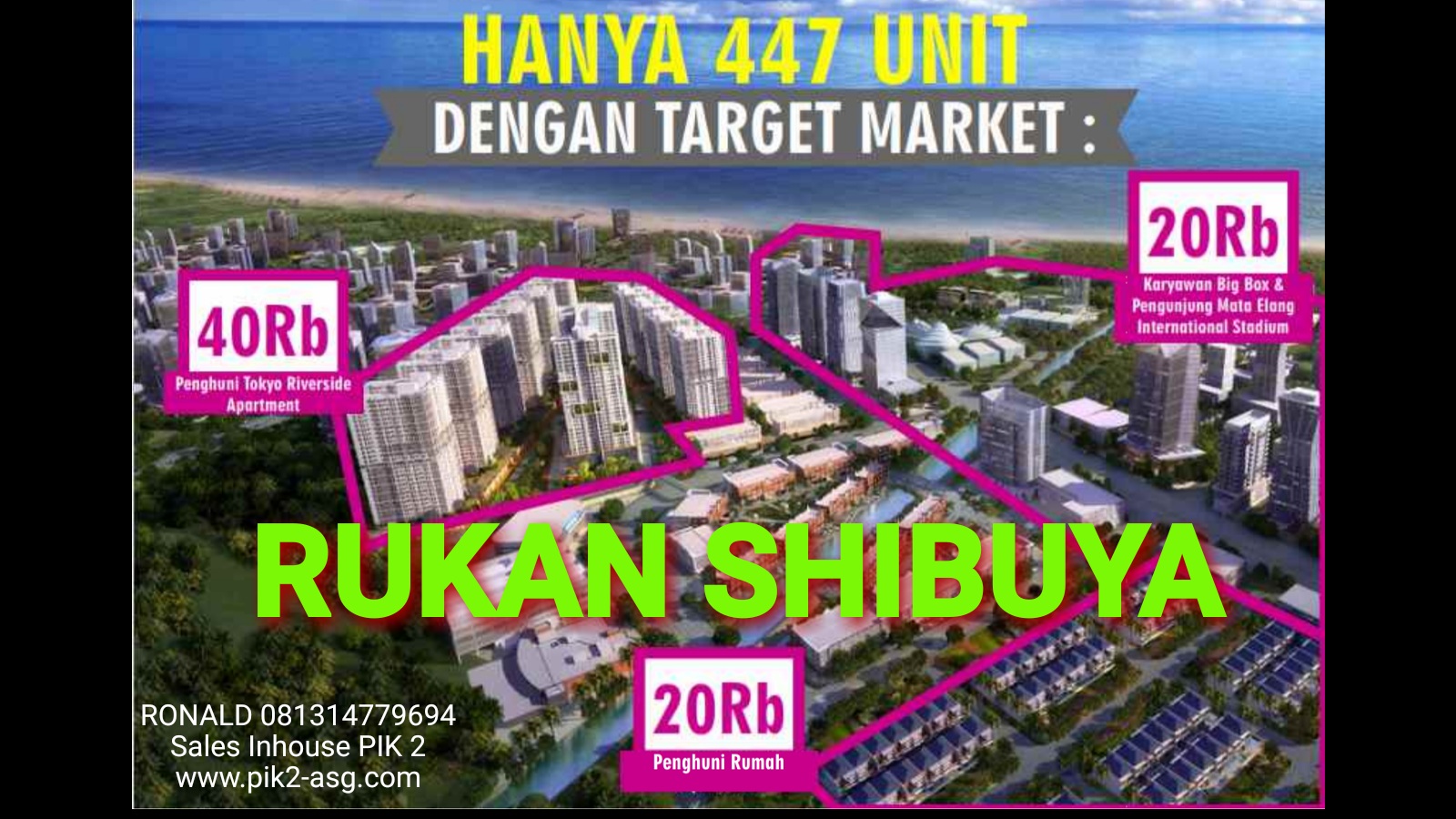 RUKO SHIBUYA - PIK 2 Sedayu Indo City